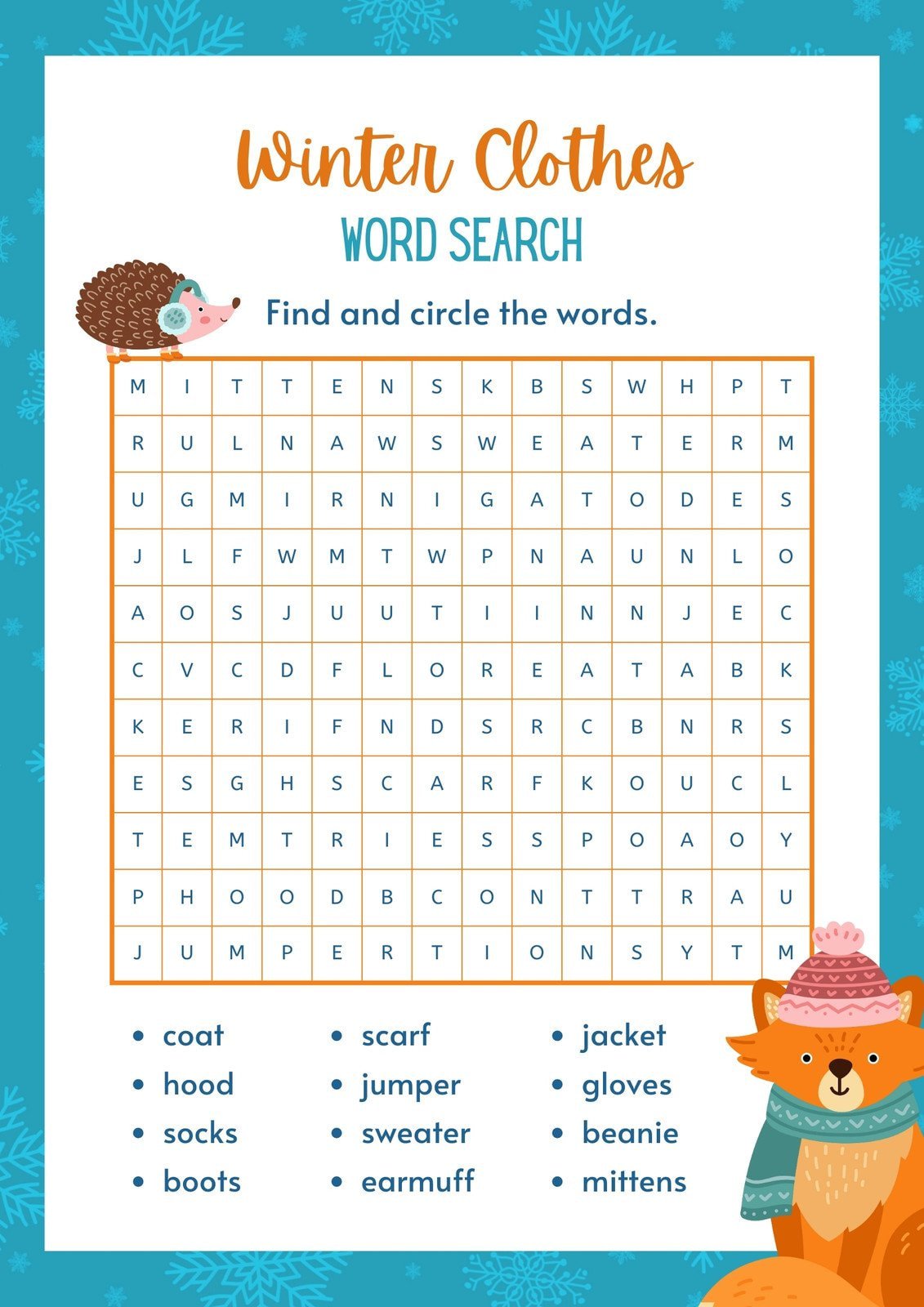 Free Word Search Maker – Make Your Own Word Search | Canva