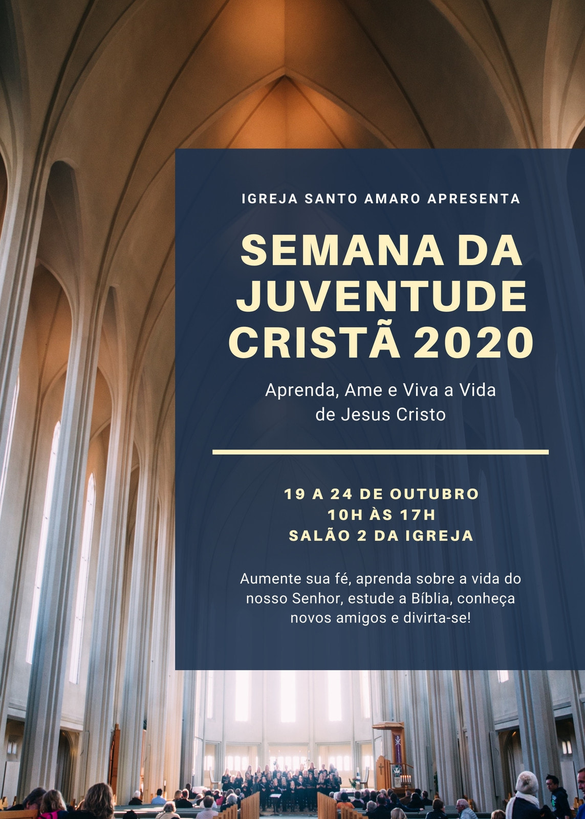 Crie Panfleto de Igreja Online Gratuitamente | Canva