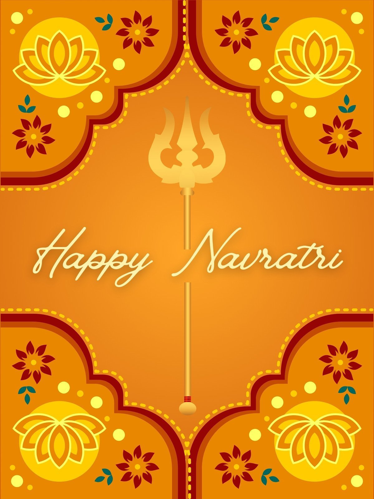 Free Online Navratri Poster Maker by Canva