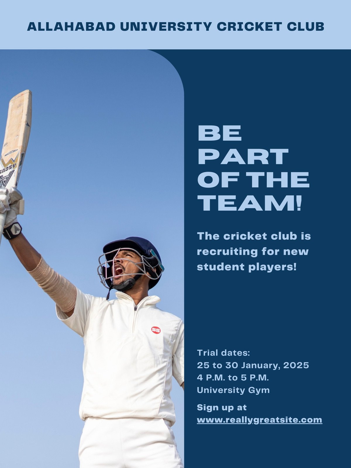 Free Online Cricket Tournament Poster Maker - Canva