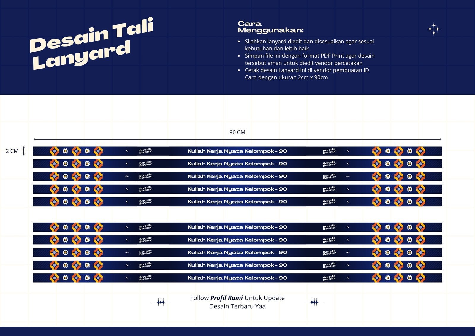 Desain lanyard: Panduan lengkap & tips kreatif | Canva