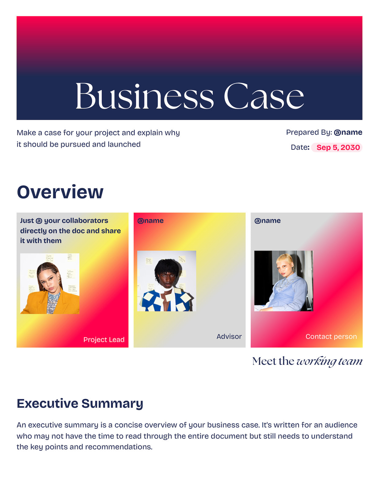 How to Write a Business Case (Examples and Templates) | Canva
