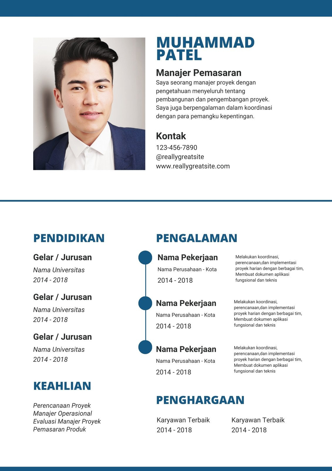 Membuat Daftar Riwayat Hidup untuk Melamar Kerja | Canva