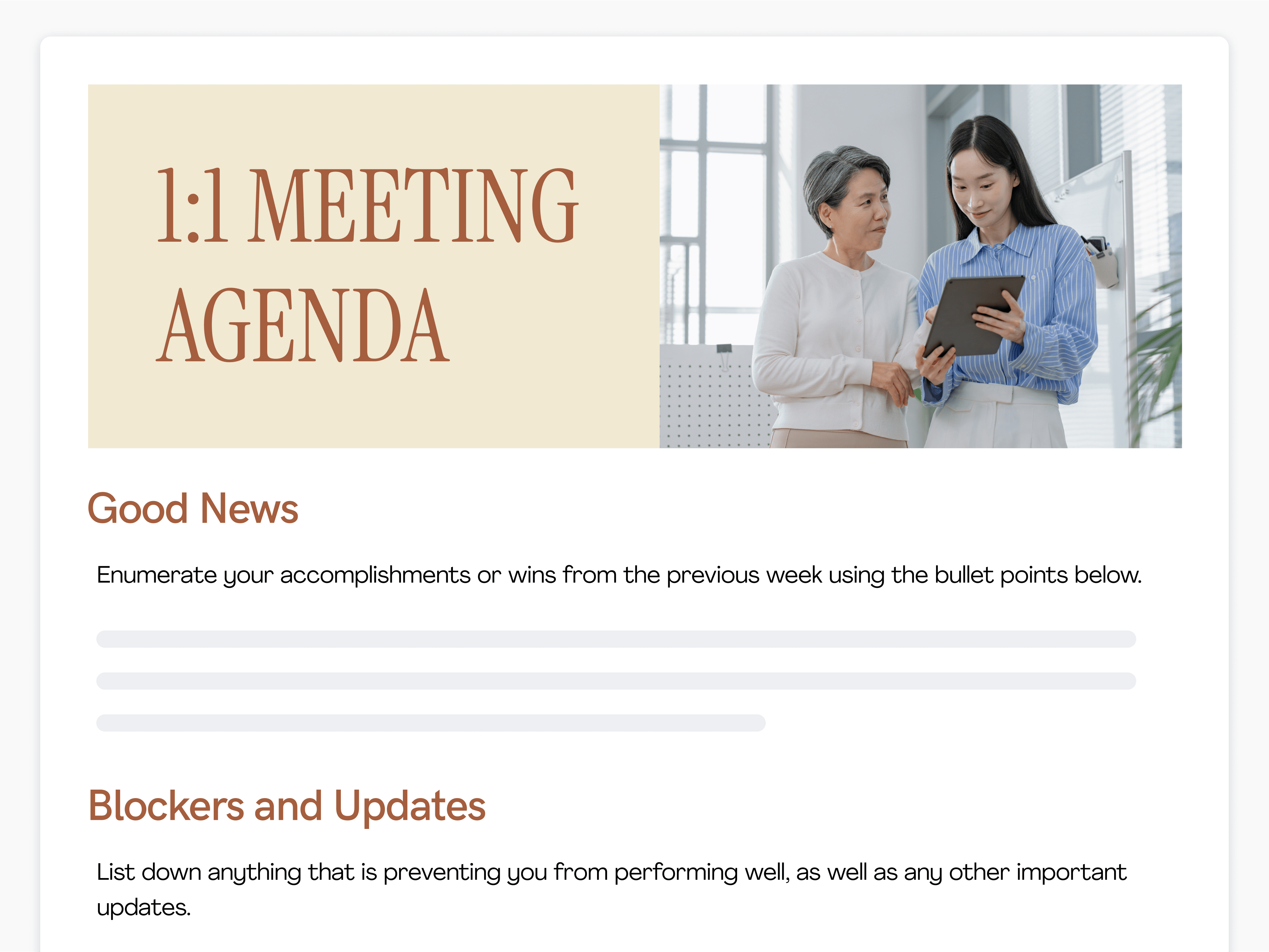 Meeting one on one: Penjelasan, cara, dan contoh | Canva