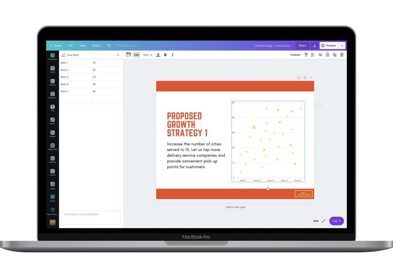 Scatter plot: crea un grafico a dispersione online gratis | Canva