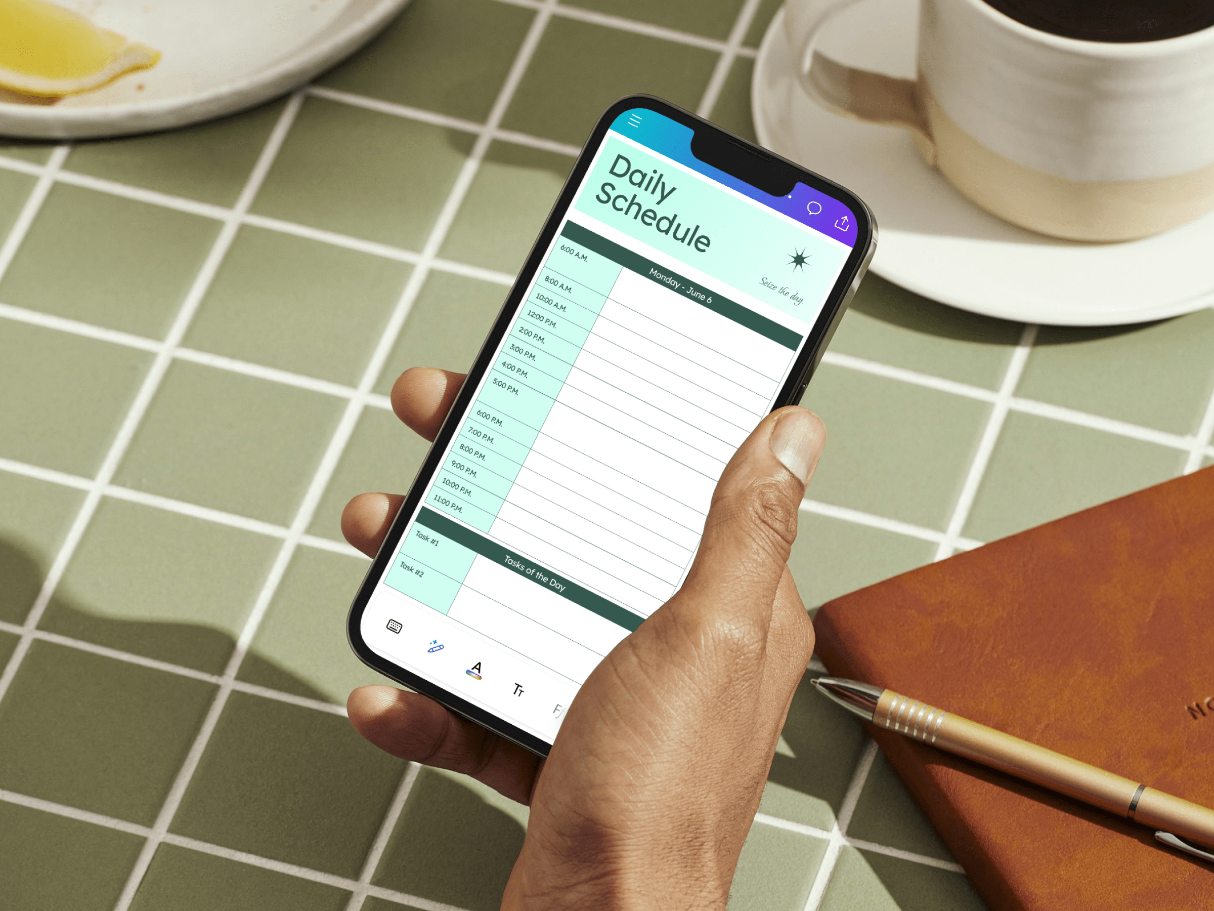 Cómo hacer una agenda diaria (ejemplos y plantillas) | Canva