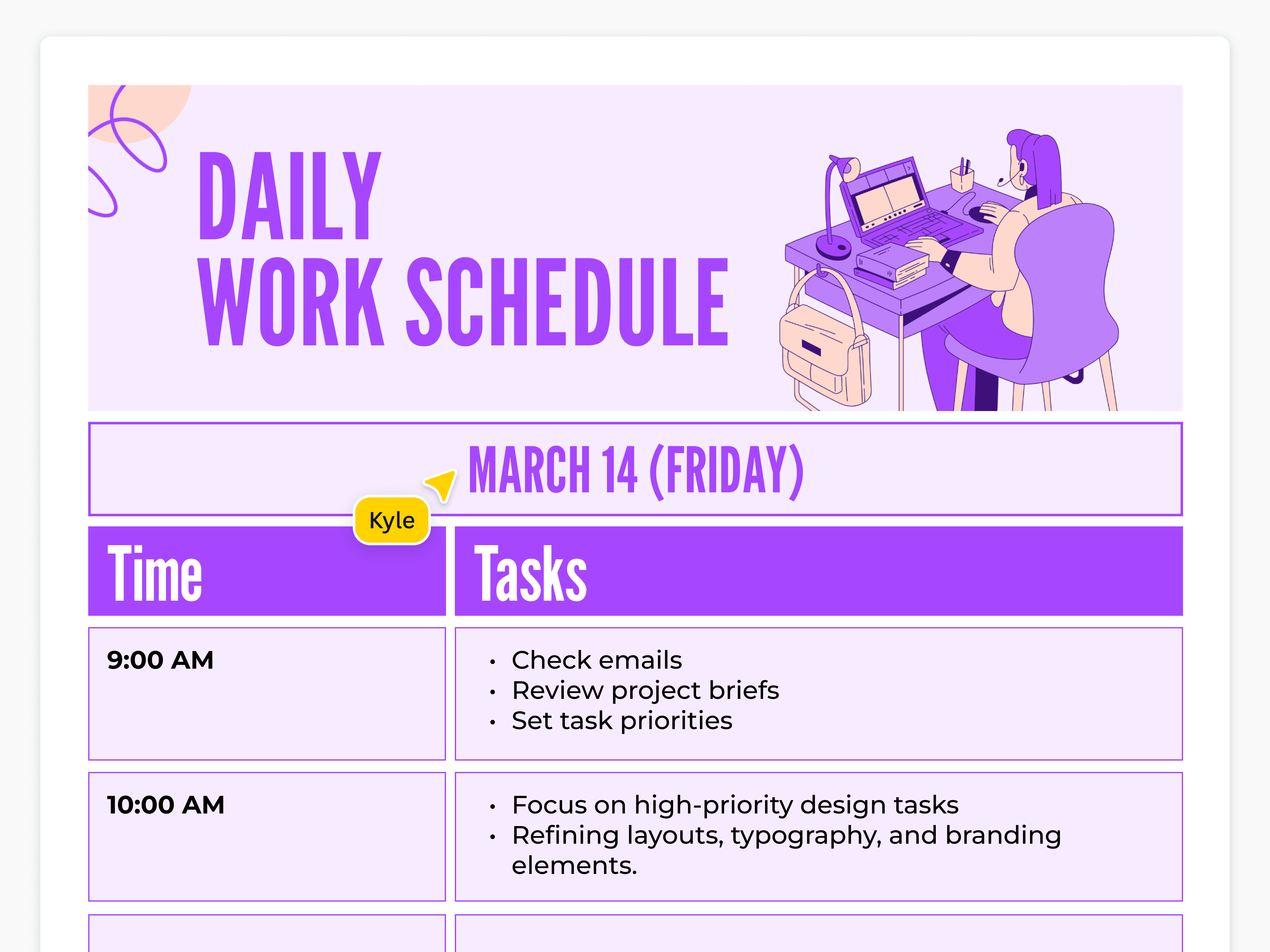 Cómo hacer una agenda diaria (ejemplos y plantillas) | Canva