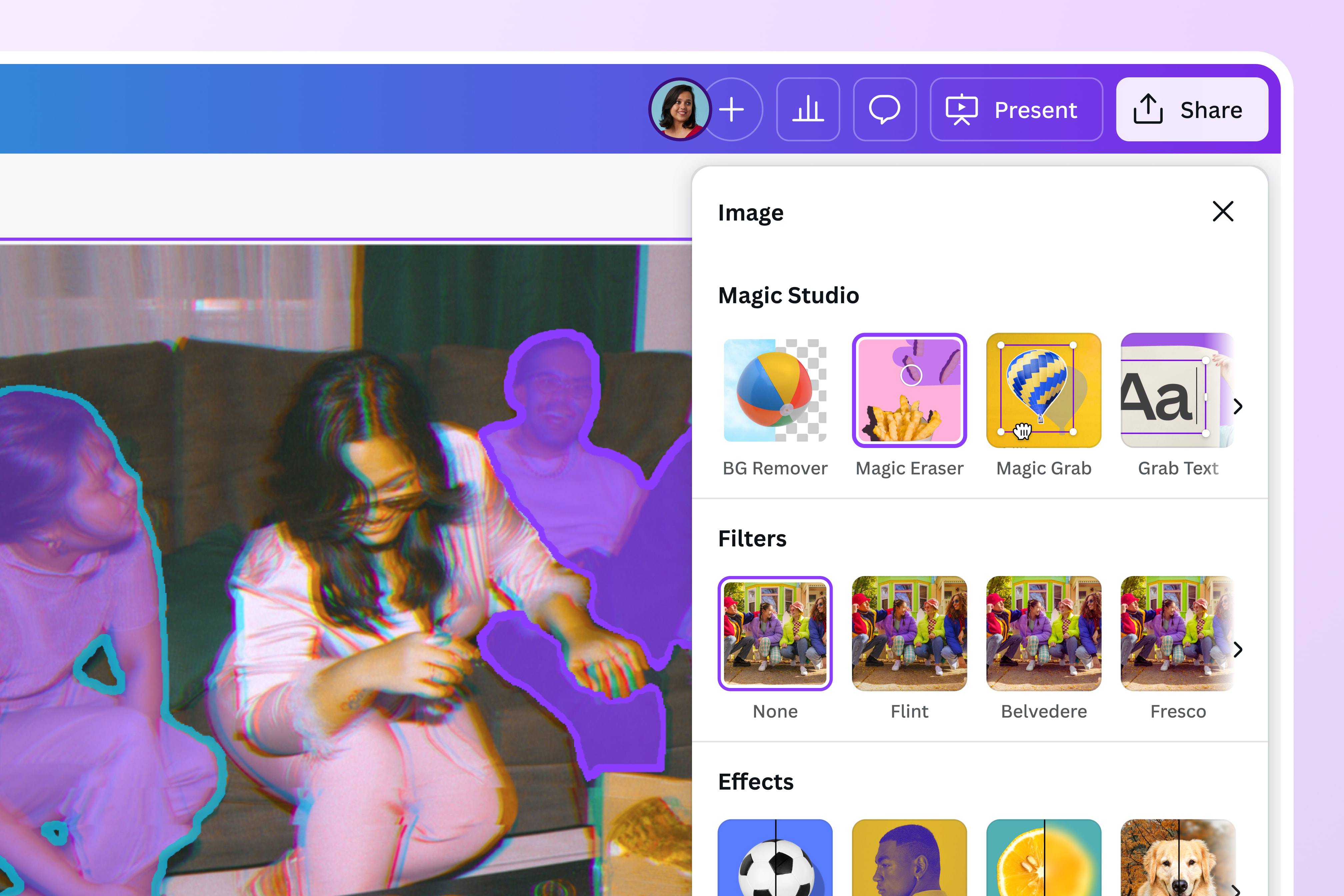 Effetto glitch: crea glitch art con il datamoshing online | Canva