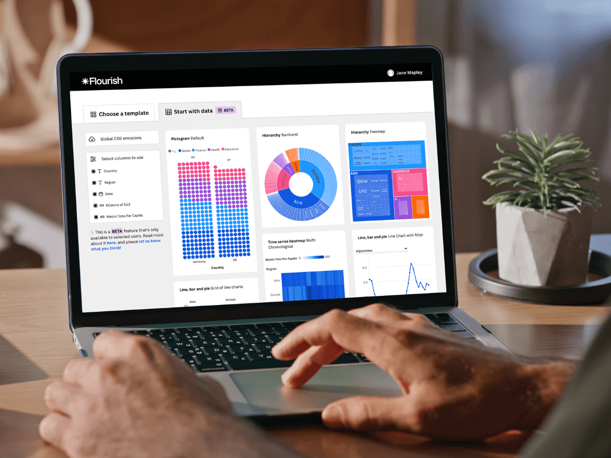 Interactive data visualization with Flourish | Canva Business
