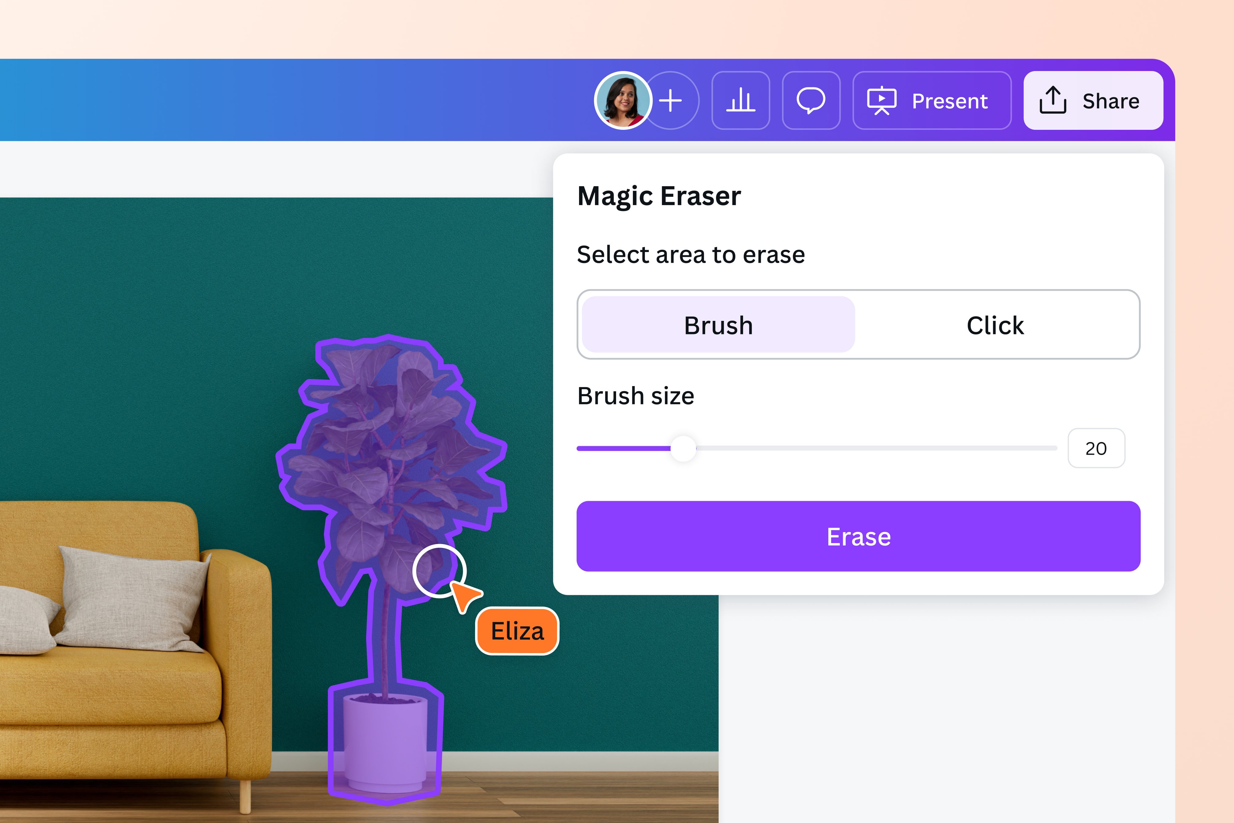 Edit dan tambahkan background putih ke foto Anda | Canva
