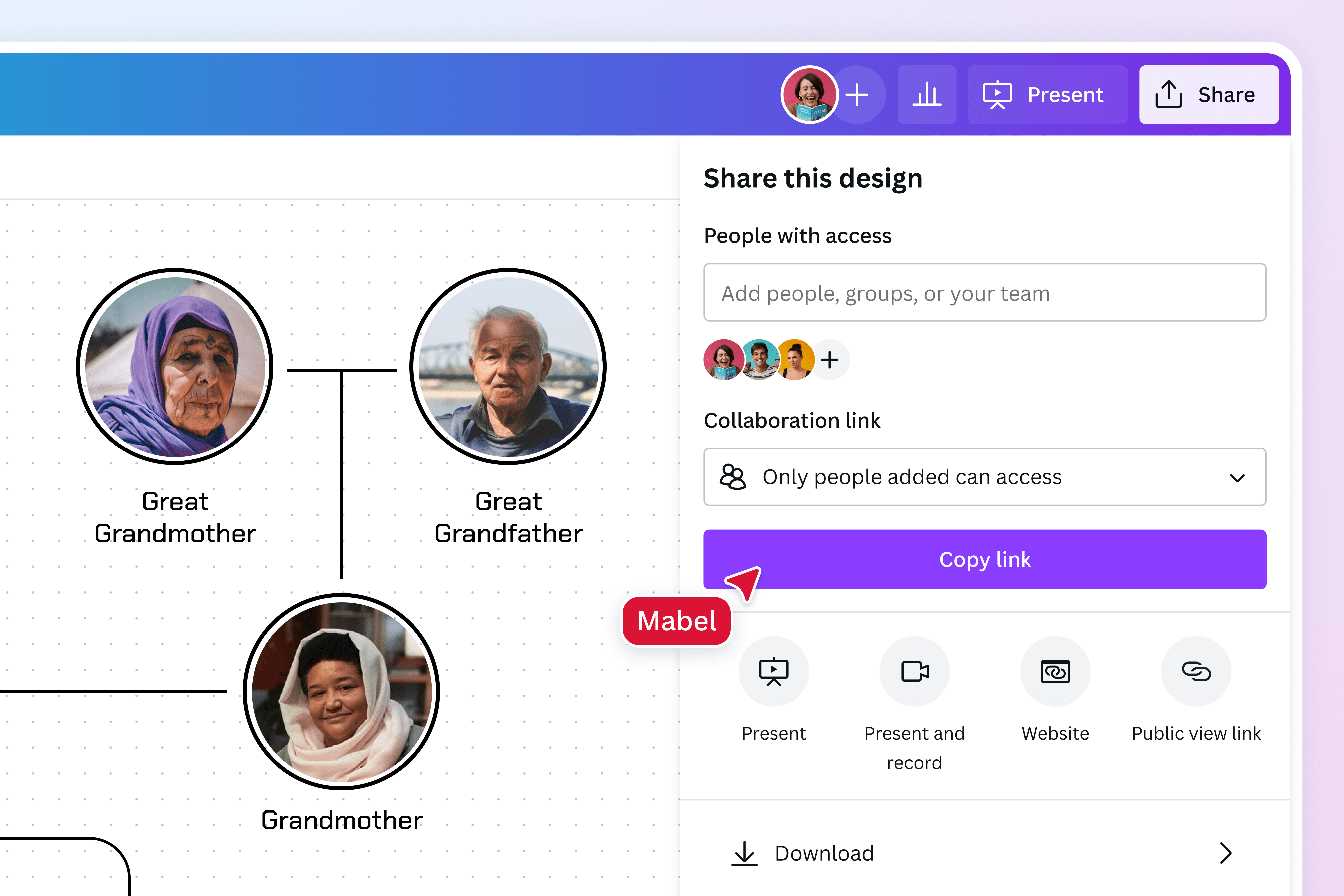 Pembuat Genogram Gratis dan Contoh Online | Canva