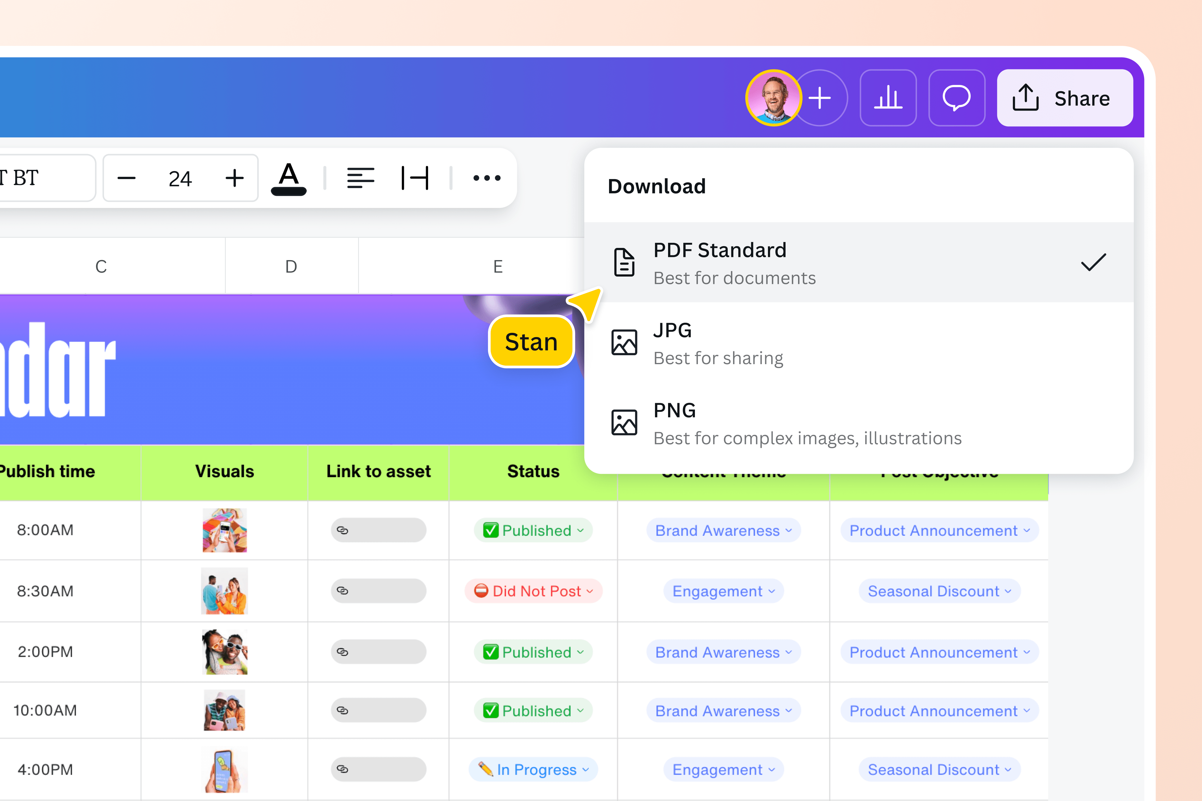 Free Excel to PDF Converter | Canva