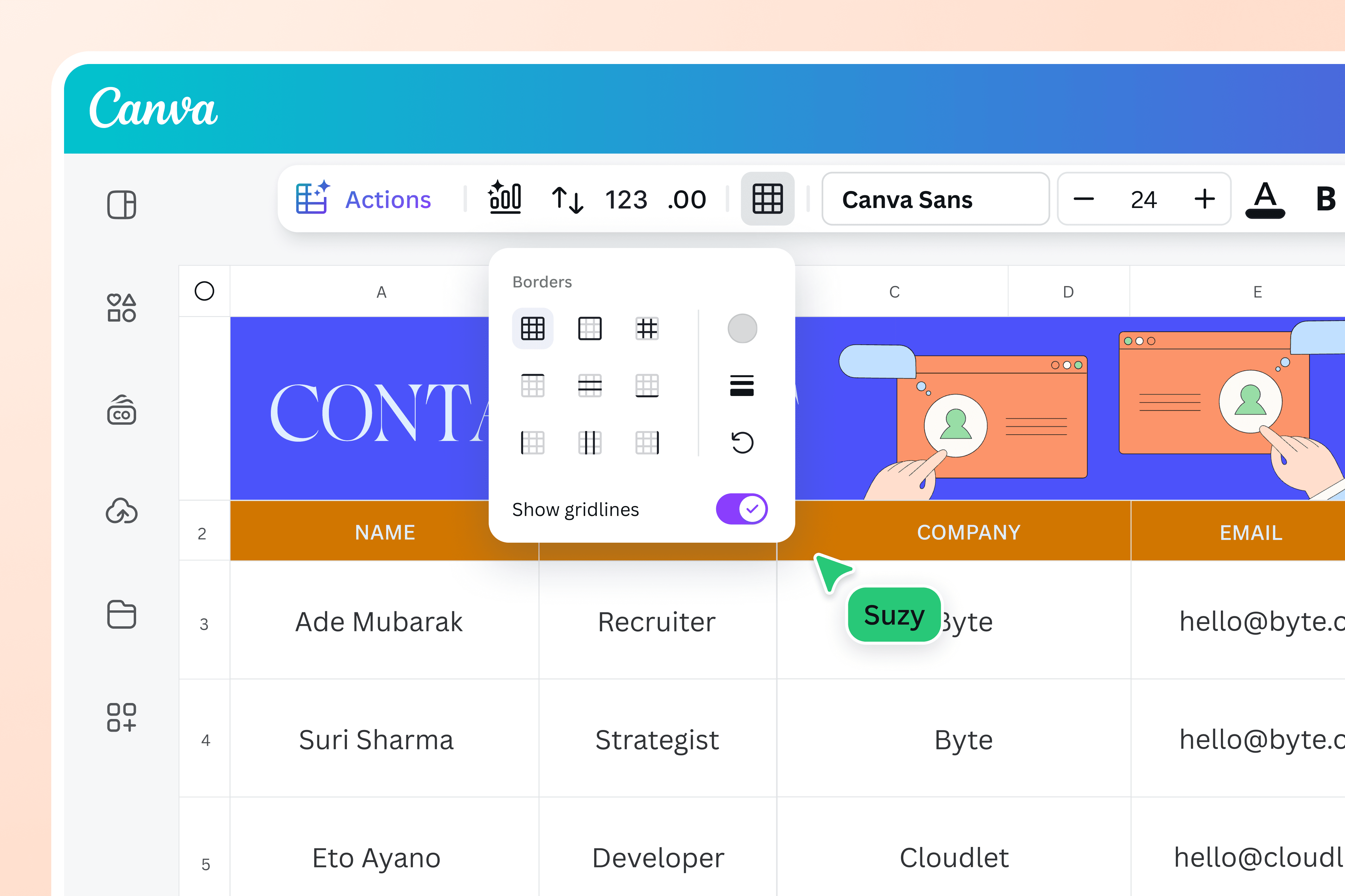 Free Excel to PDF Converter | Canva