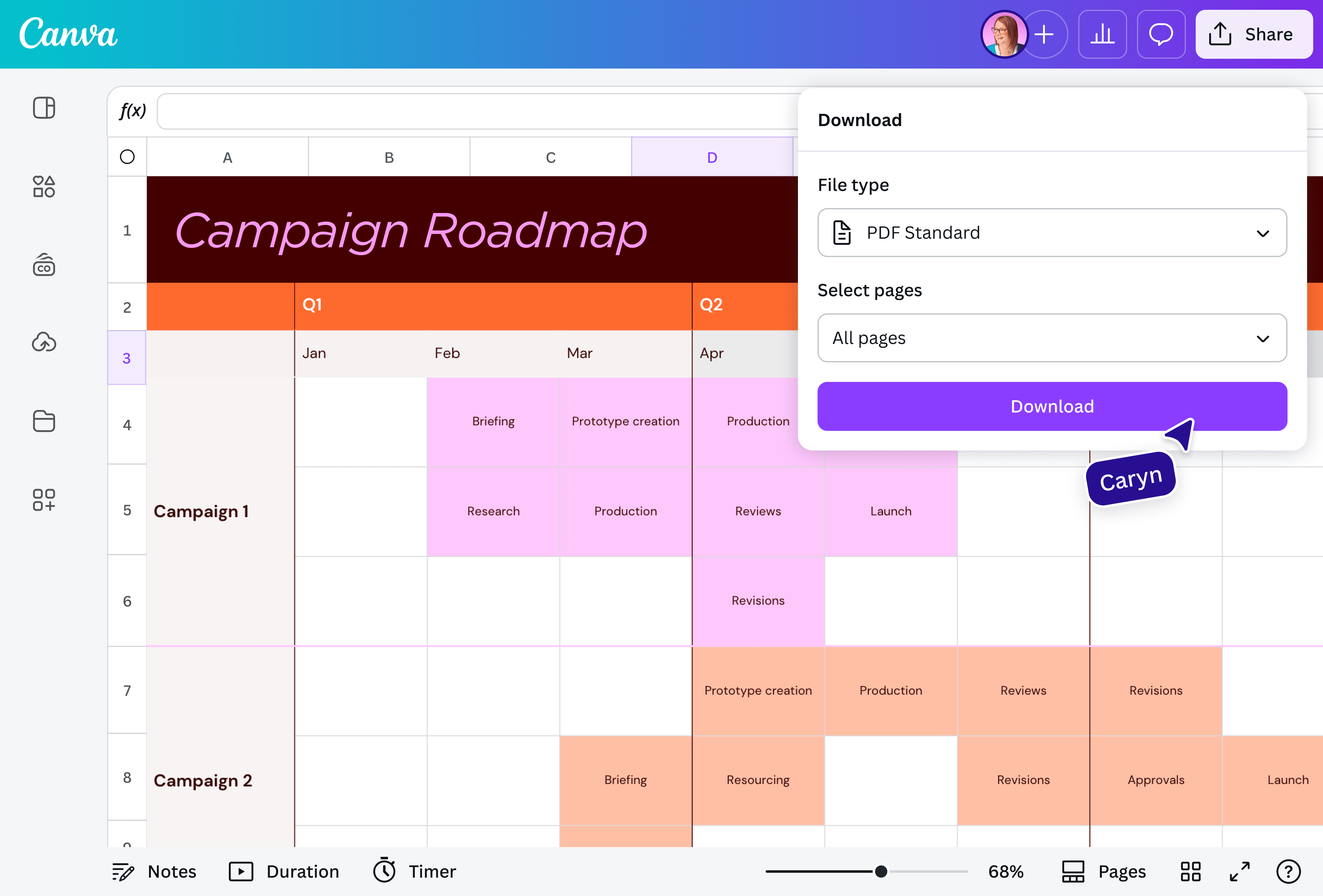 Free Excel to PDF Converter | Canva