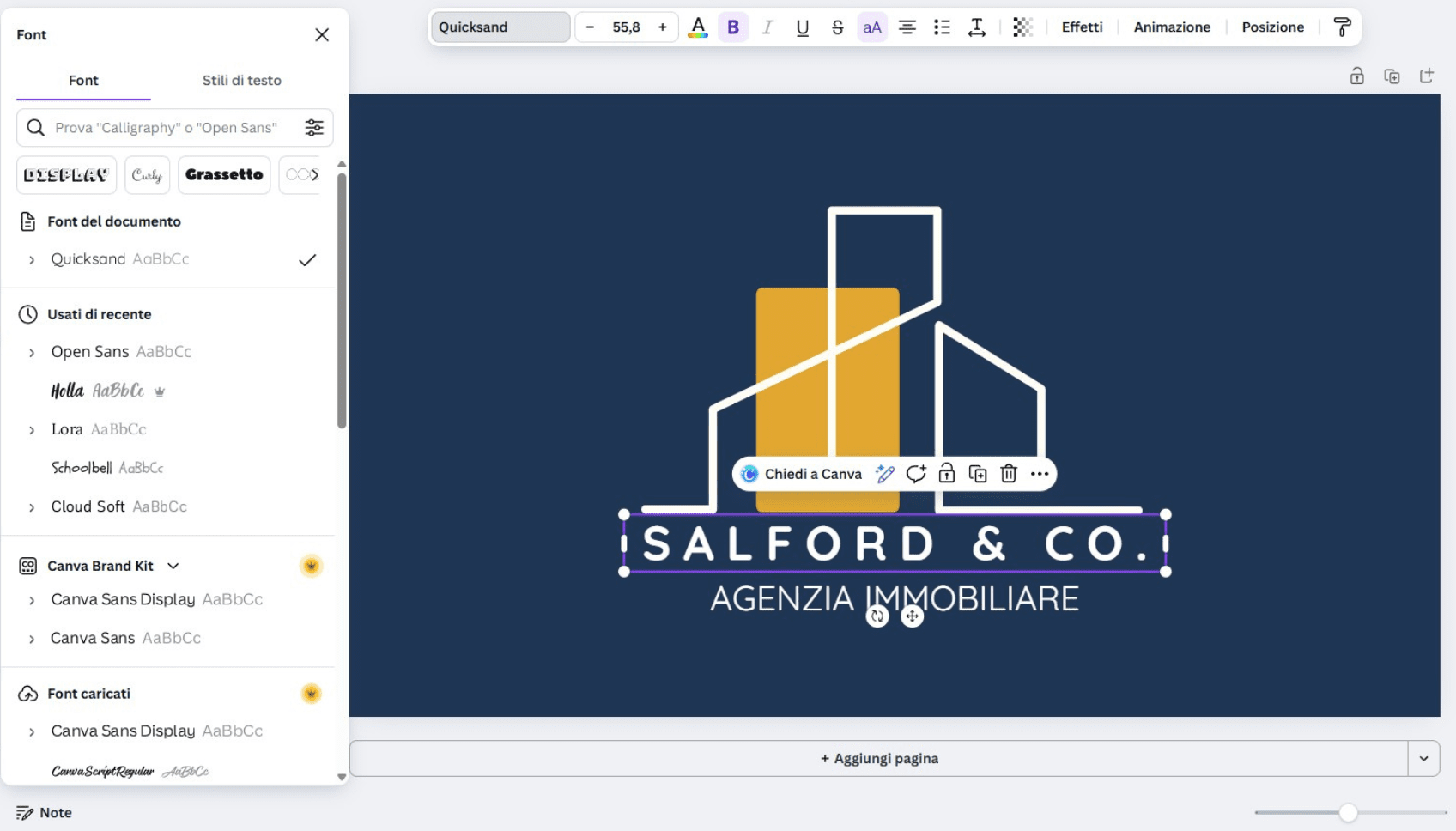 Crea logo azienda gratis online | Canva