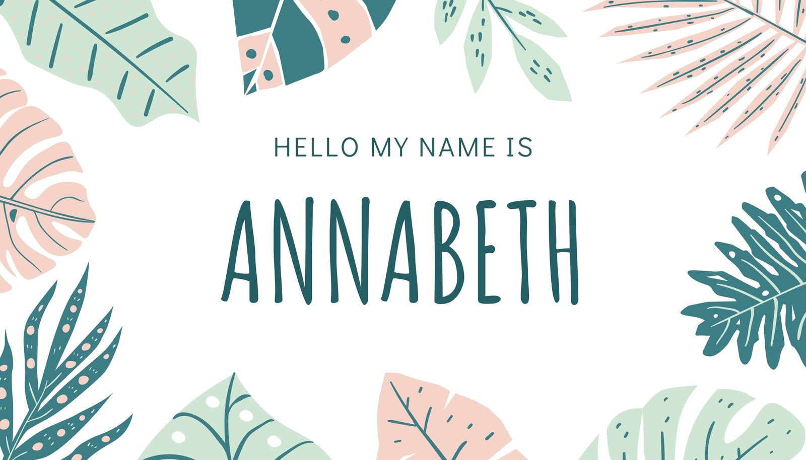 Do It Yourself Name Tags