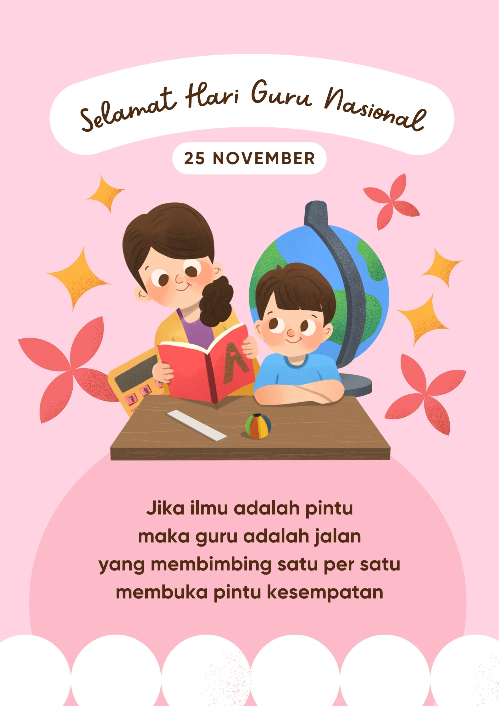 10 Inspirasi Desain Hari Guru Nasional | Canva