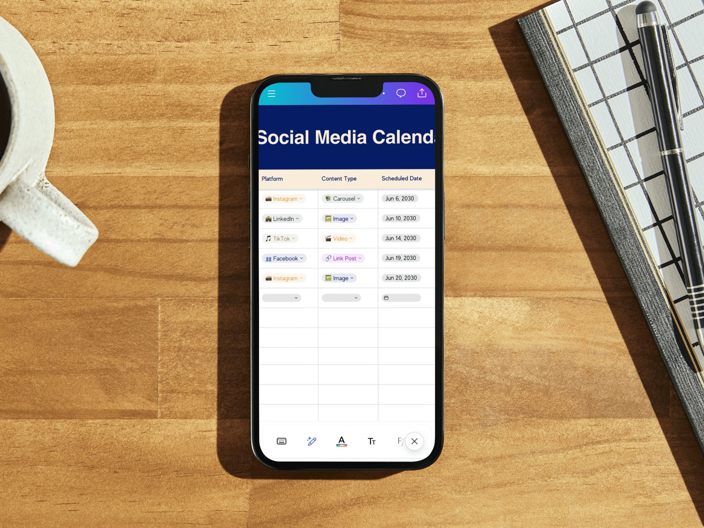 Social media calendar: Free templates and how-to guide | Canva