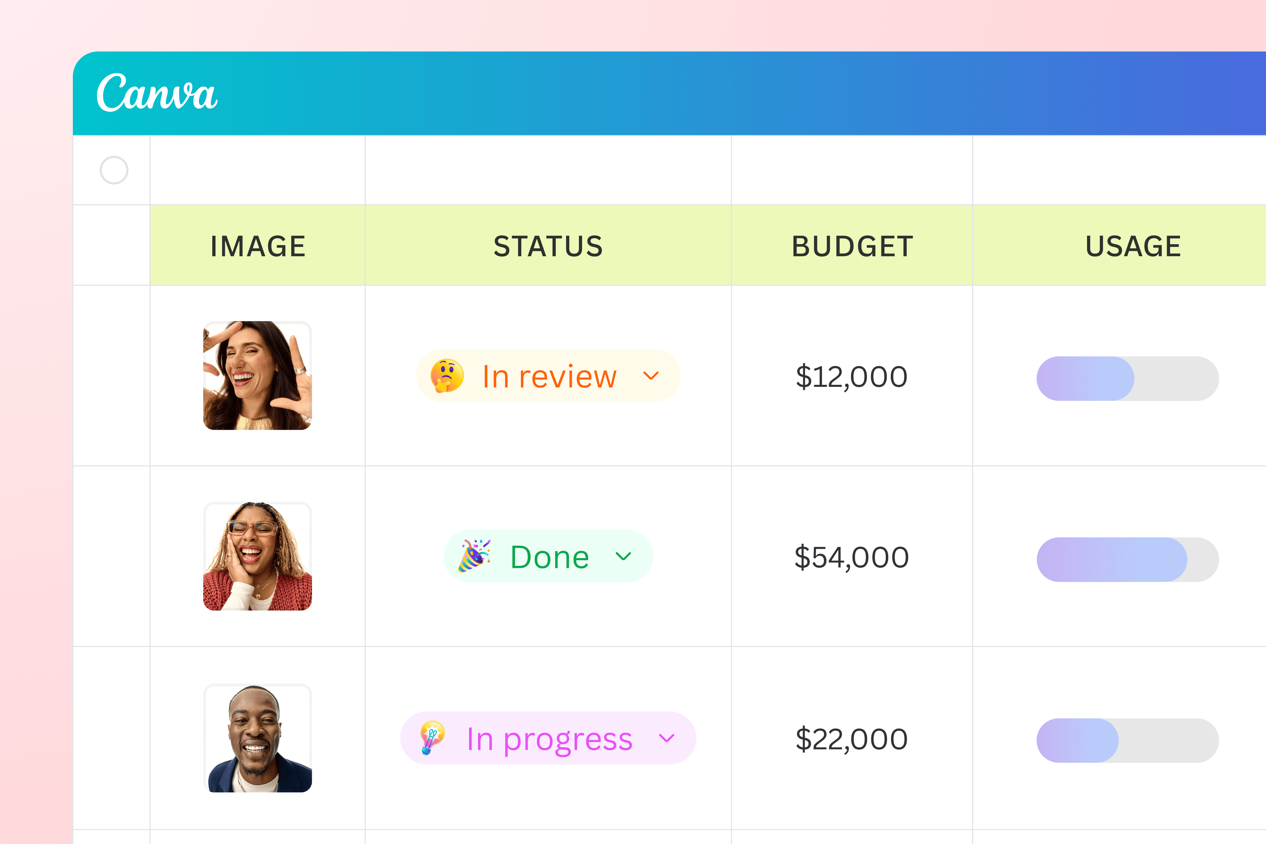 Free CSV viewer: Open and view CSV files online | Canva