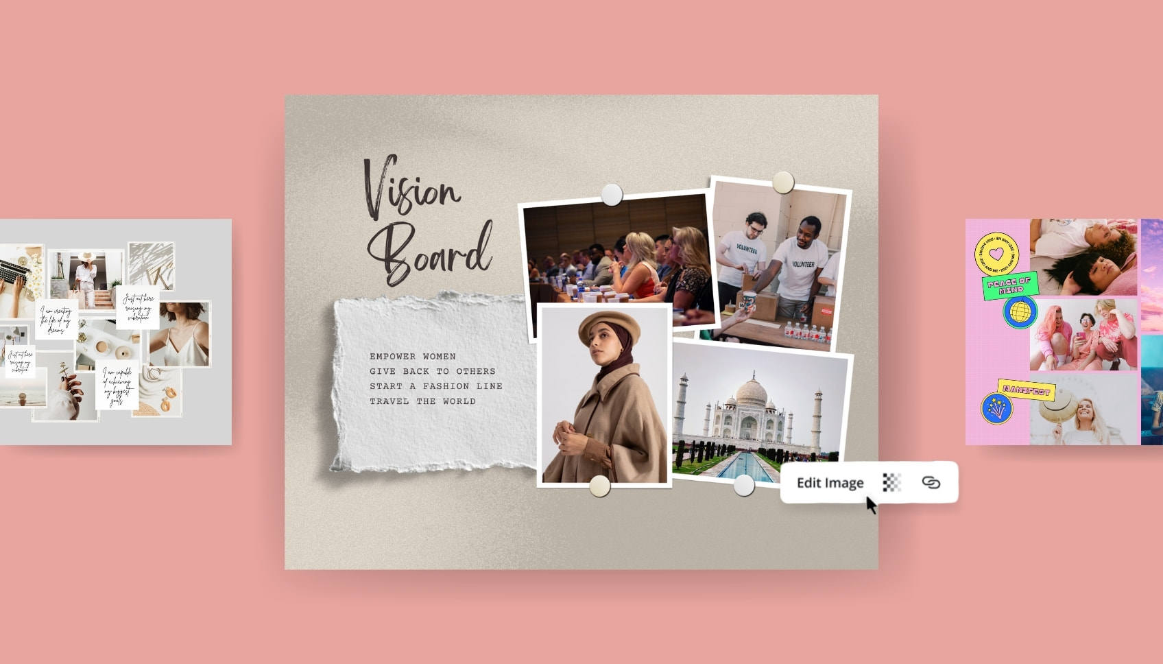 Crea tu vision board para 2026 | Canva