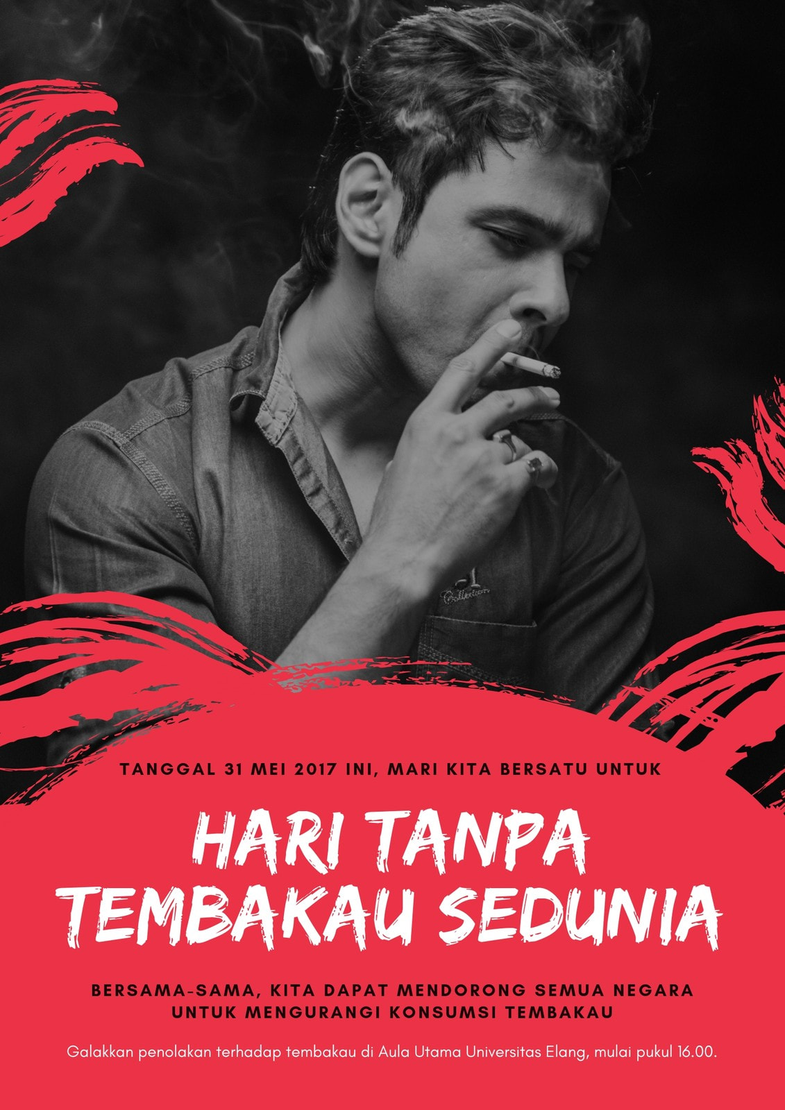 Buat Desain Poster Bahaya Merokok Keren dengan Mudah - Canva