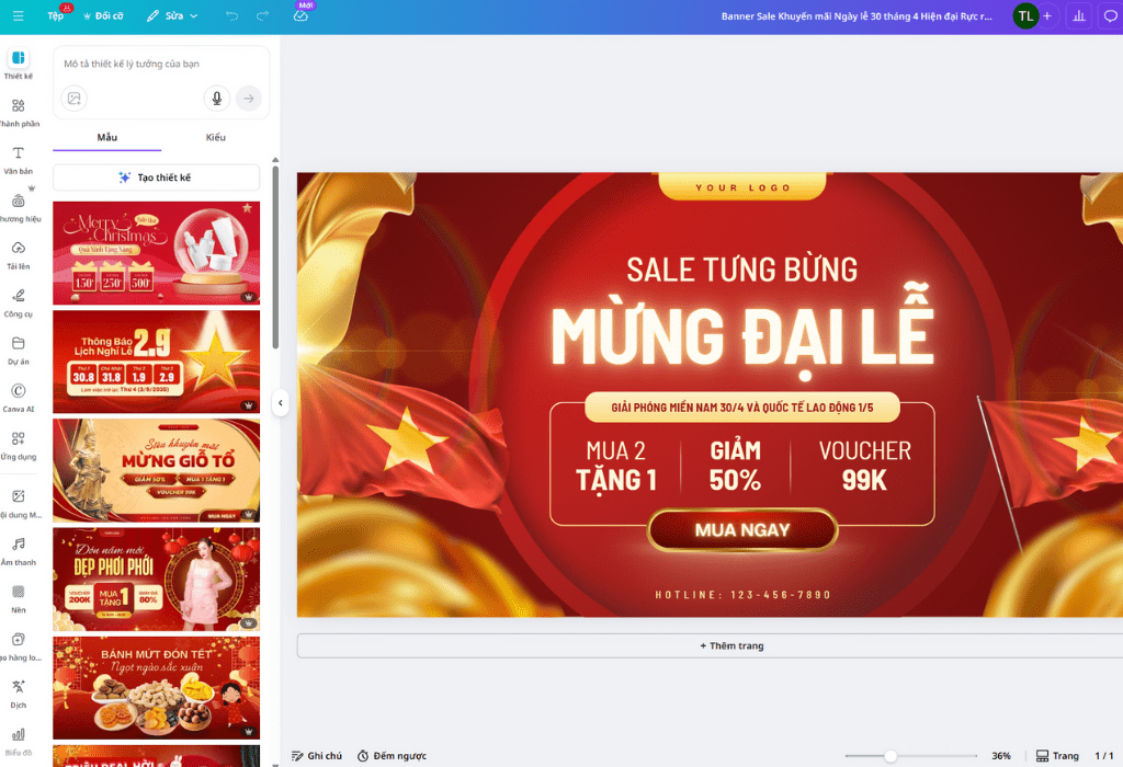 Thiết Kế Banner Online Miễn Phí & Đẹp Mắt | Canva