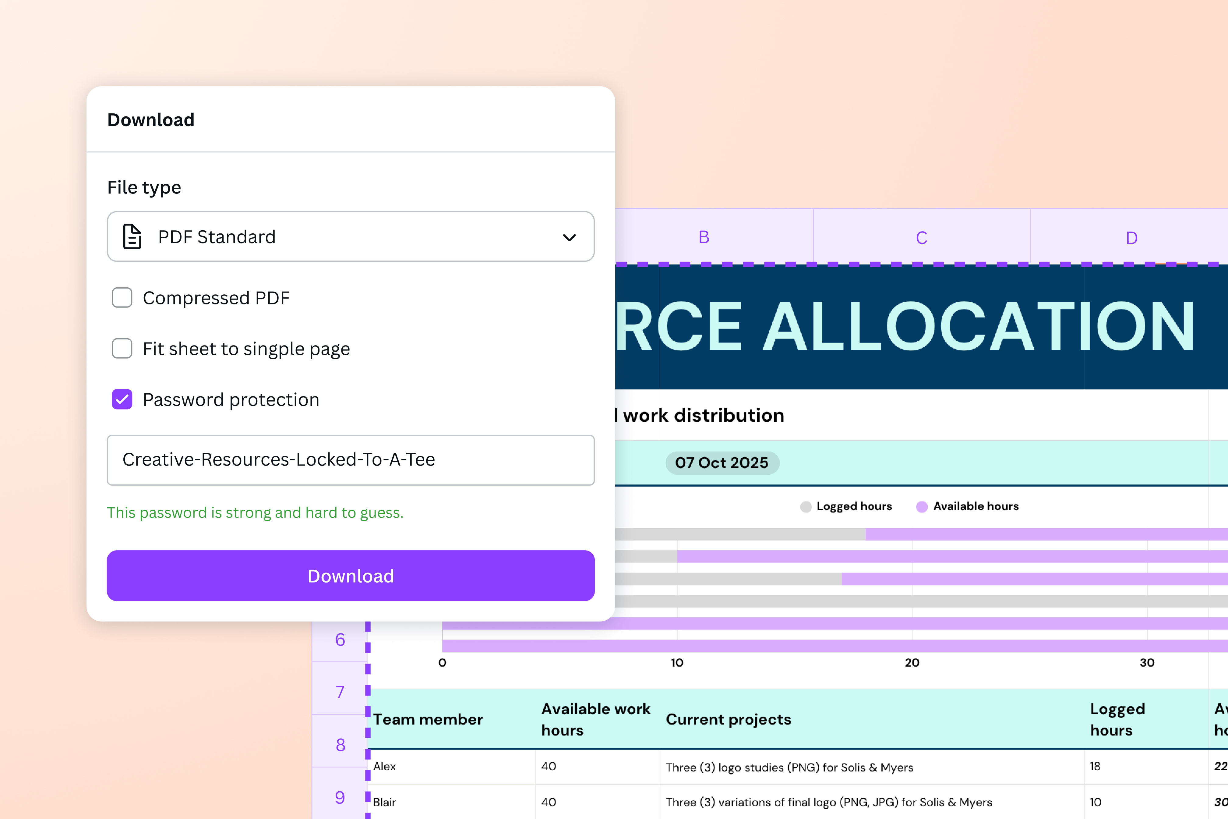 XLSX to PDF converter: Convert XLSX to PDF for free | Canva