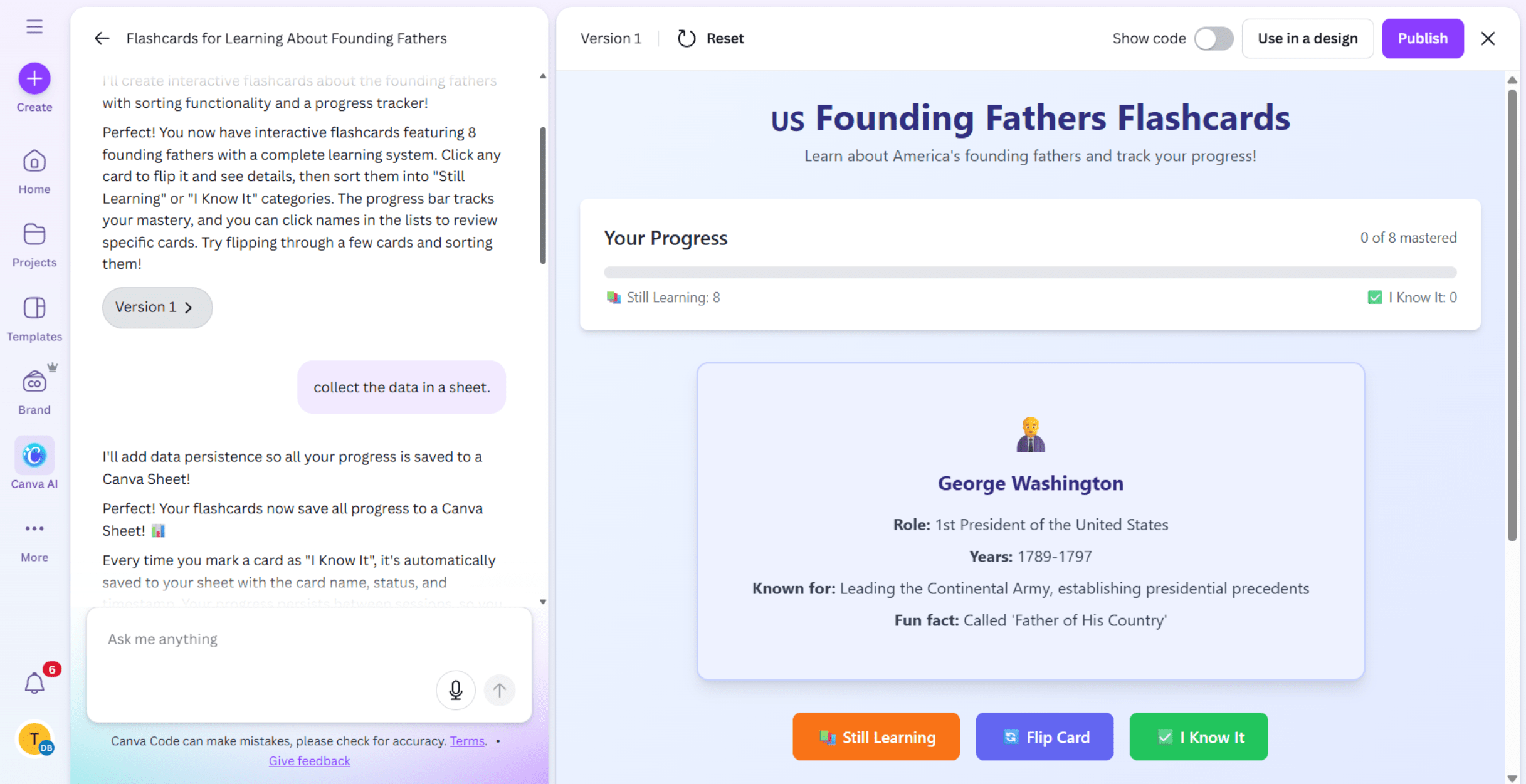 Canva Classroom Recipe: Build interactive study tools with Canva Code