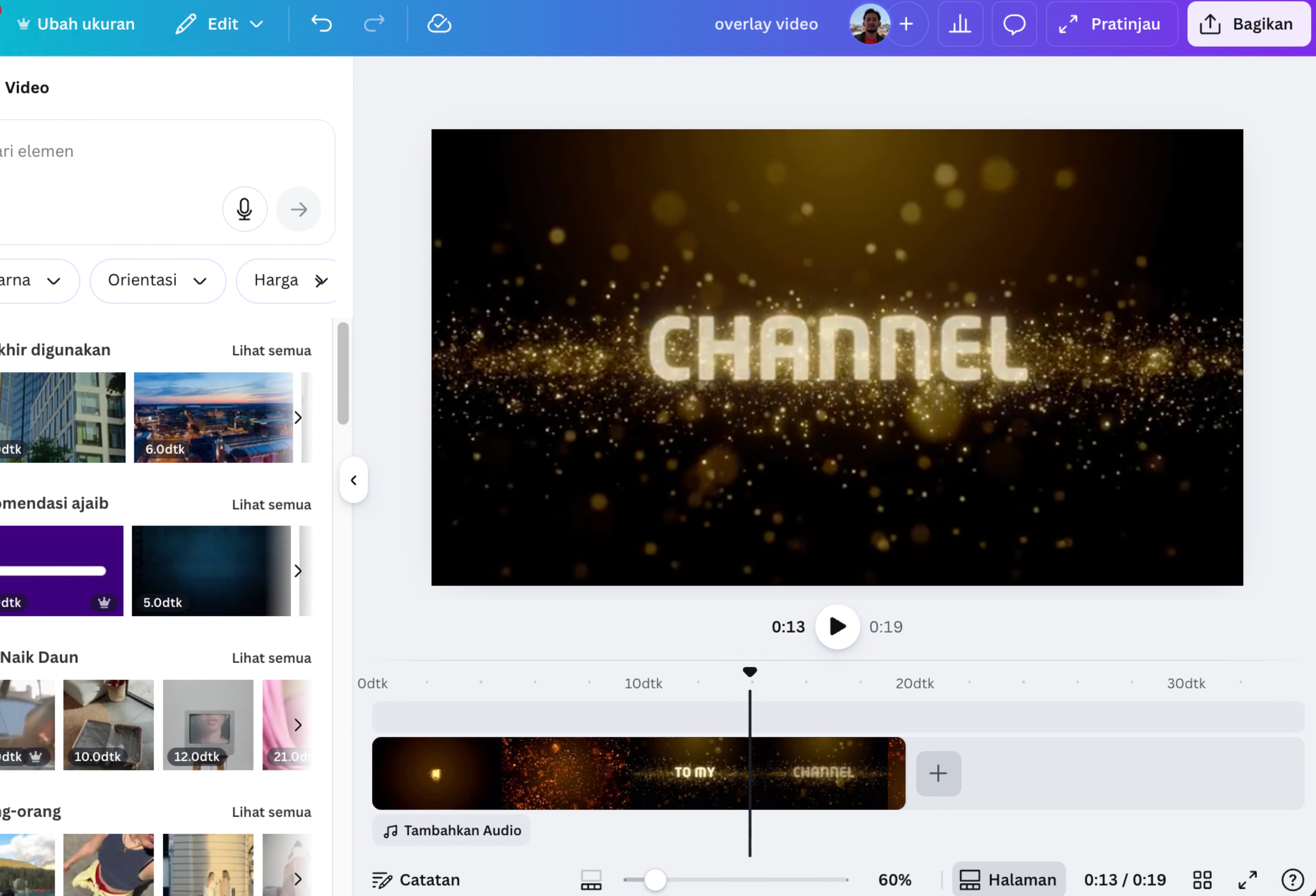Overlay Video Online Gratis dengan Hasil Terbaik | Canva