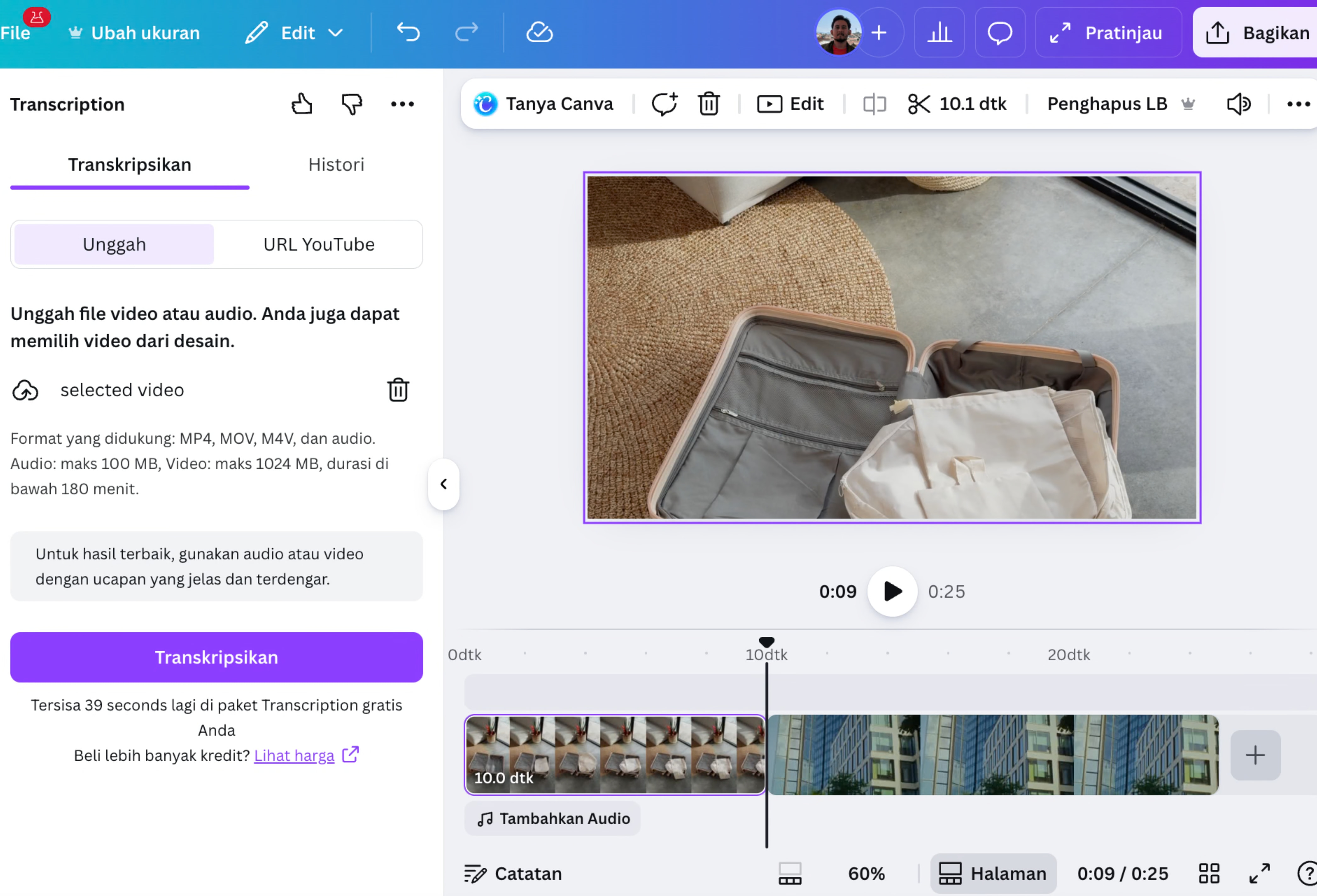 Transkrip Video ke Text Online secara Gratis | Canva
