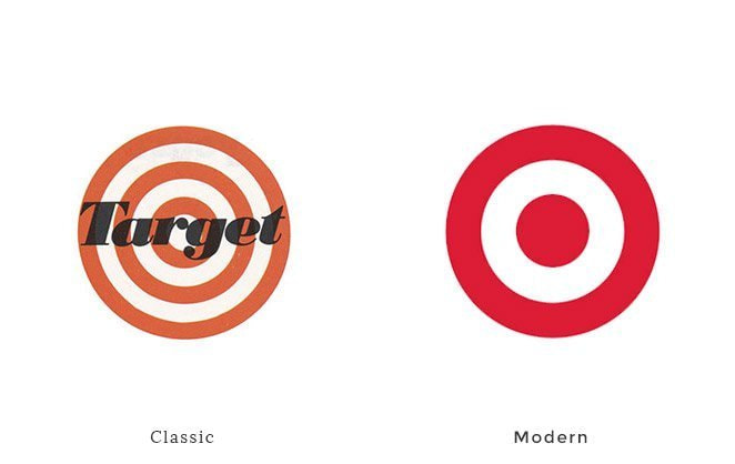 40 classic branding examples with their modern version