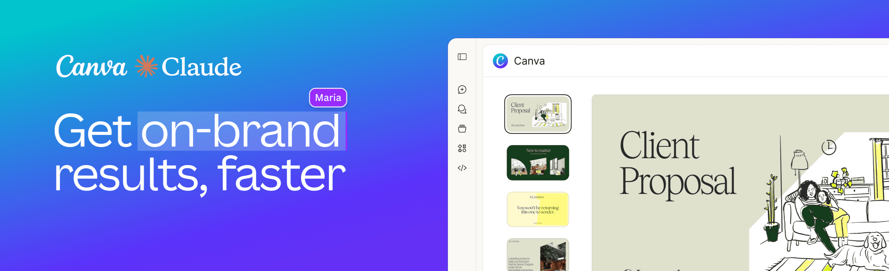 Create on-brand Canva designs directly inside Claude