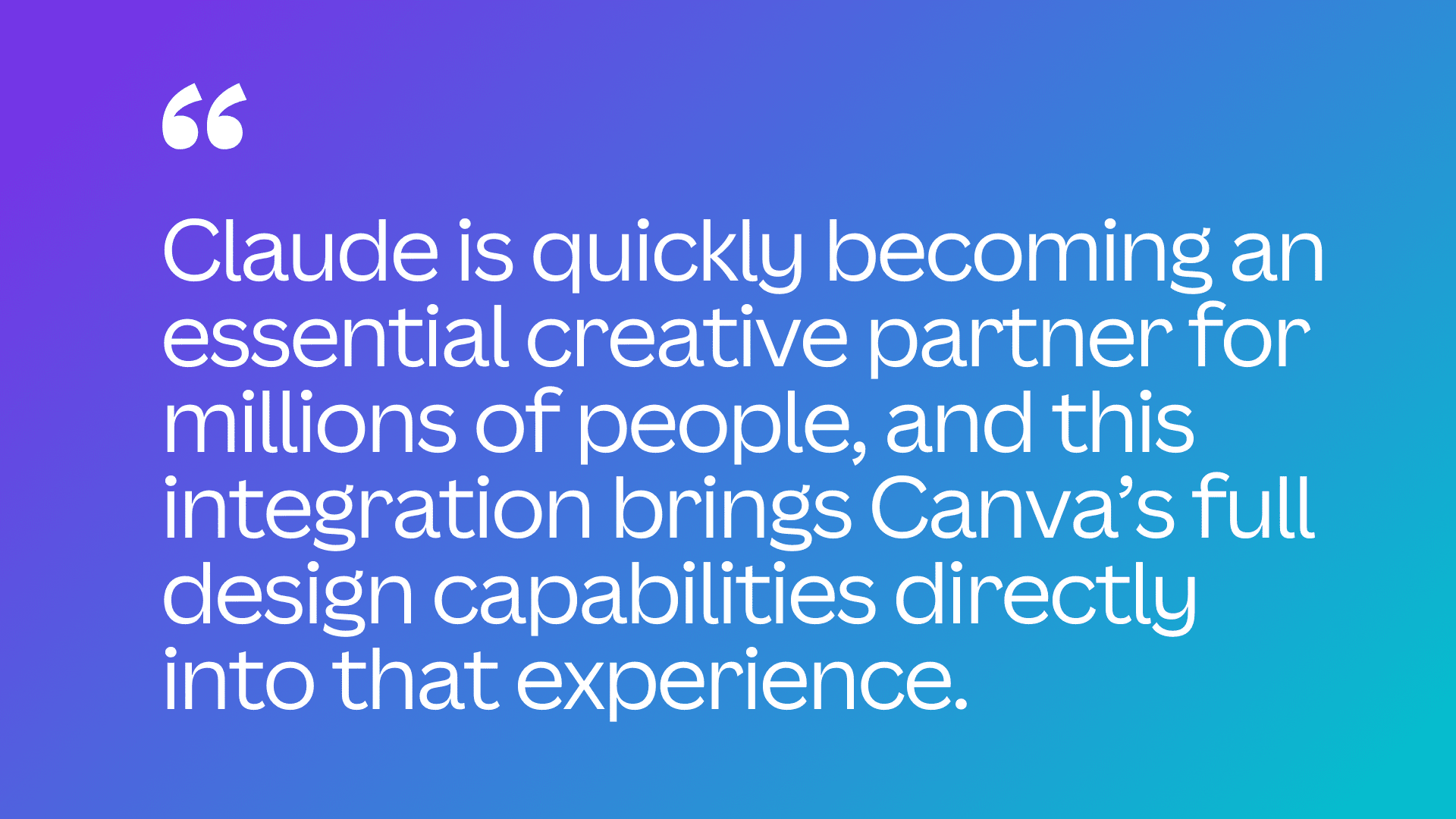 Create on-brand Canva designs directly inside Claude