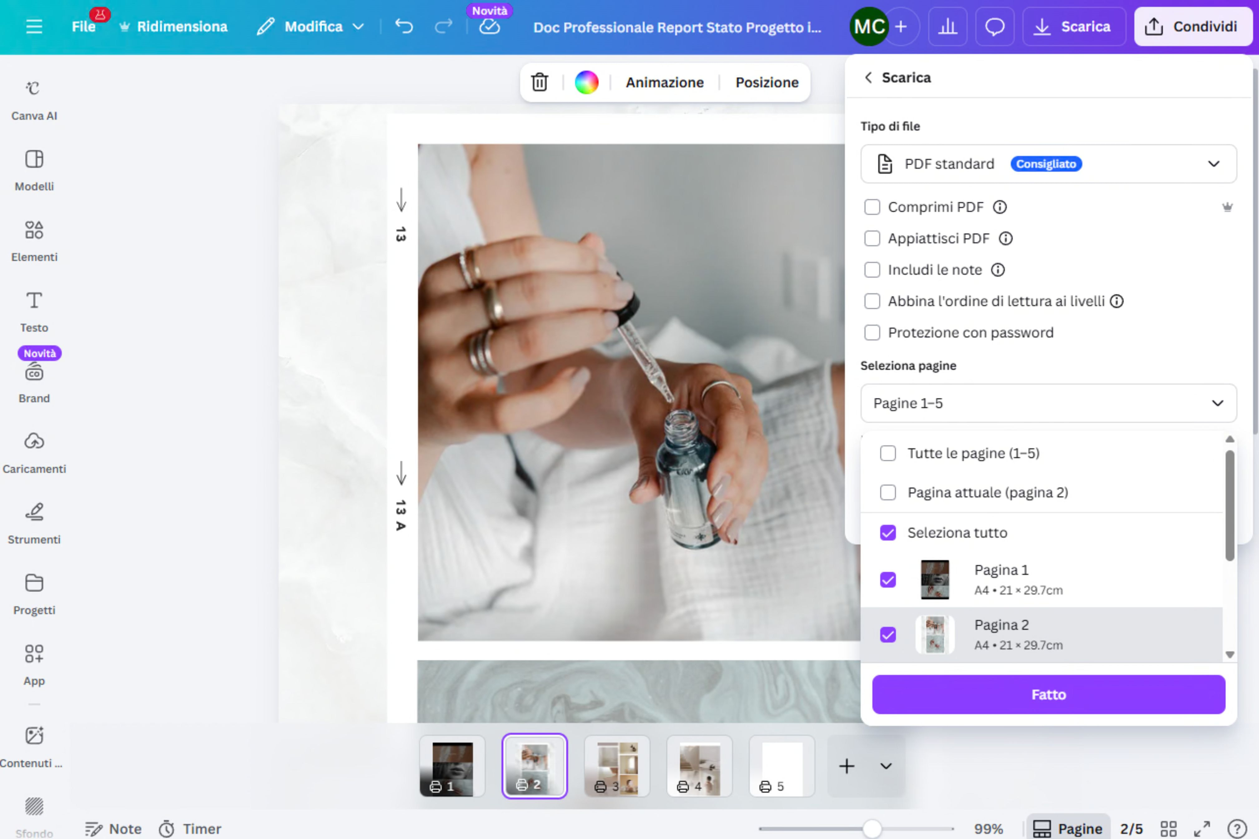 Dividi PDF online gratis: separa ed estrai pagine PDF | Canva