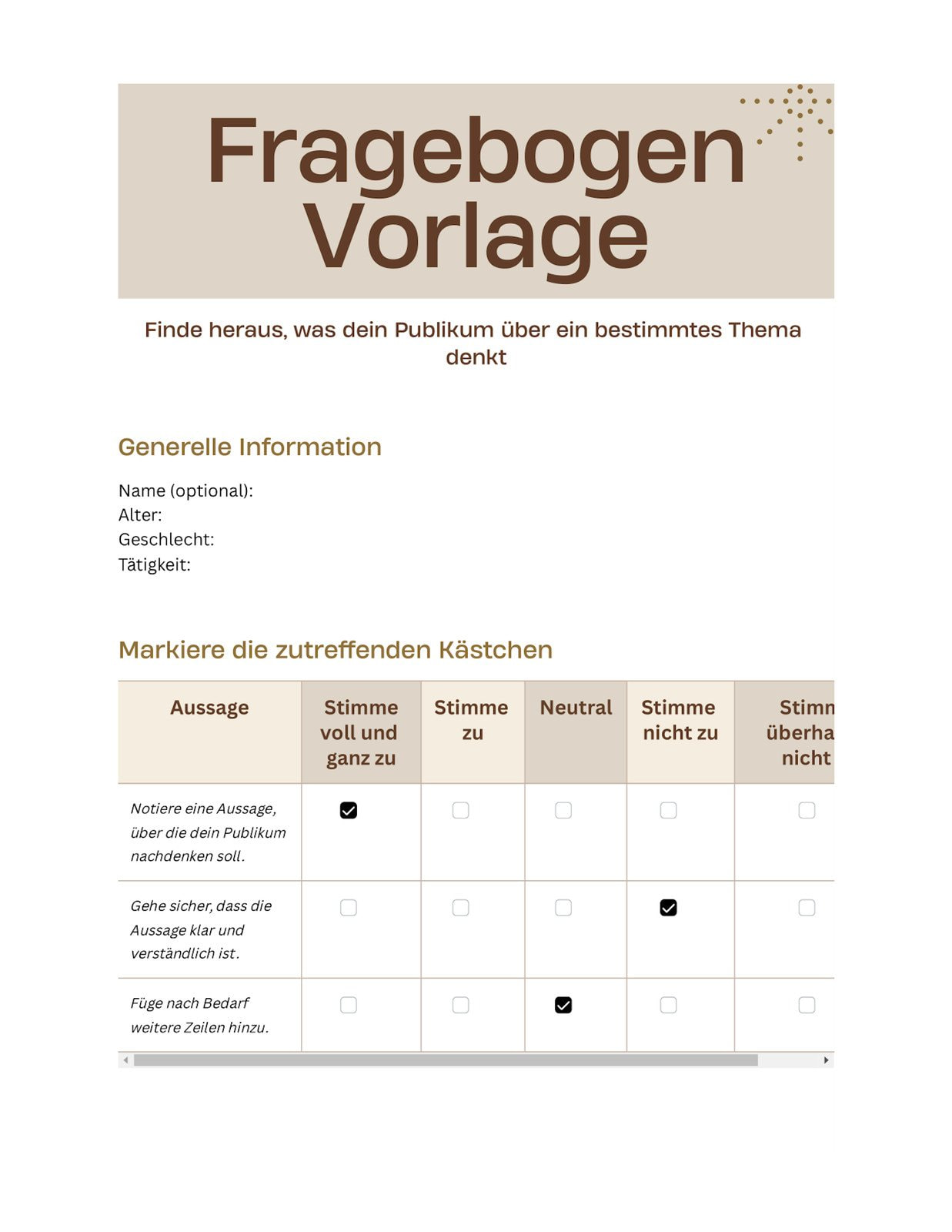 Fragebogen erstellen – kostenlos & ganz einfach | Canva