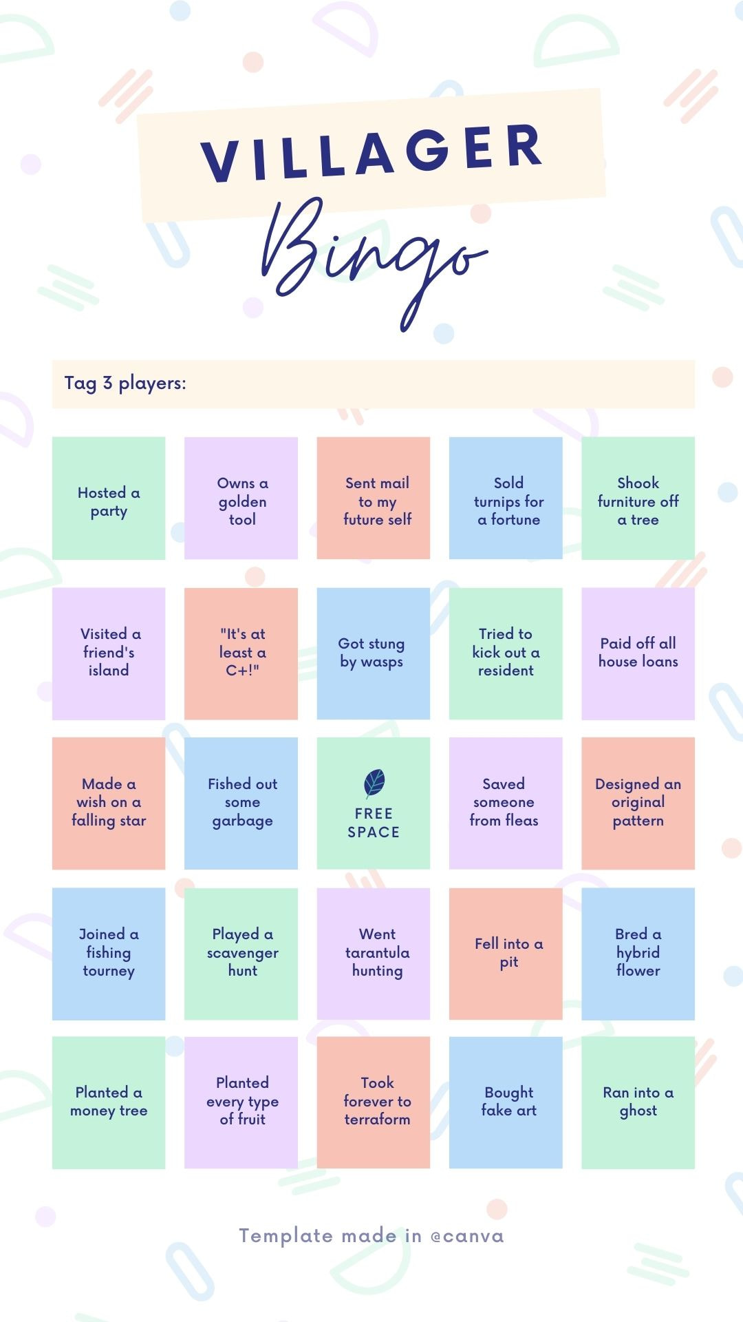 20 Bingo-Vorlagen zum Ausdrucken oder für Instagram & Co.