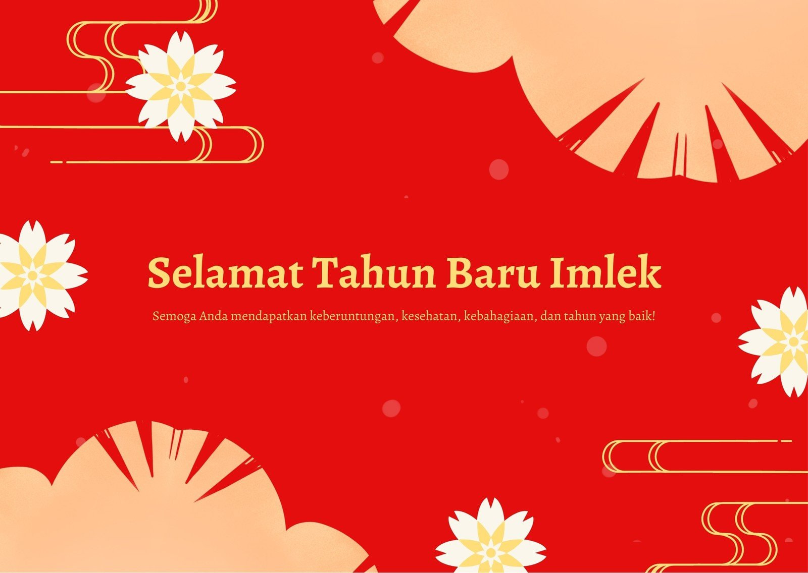 Buat Kartu Ucapan Imlek, Gratis 50+ Template - Canva
