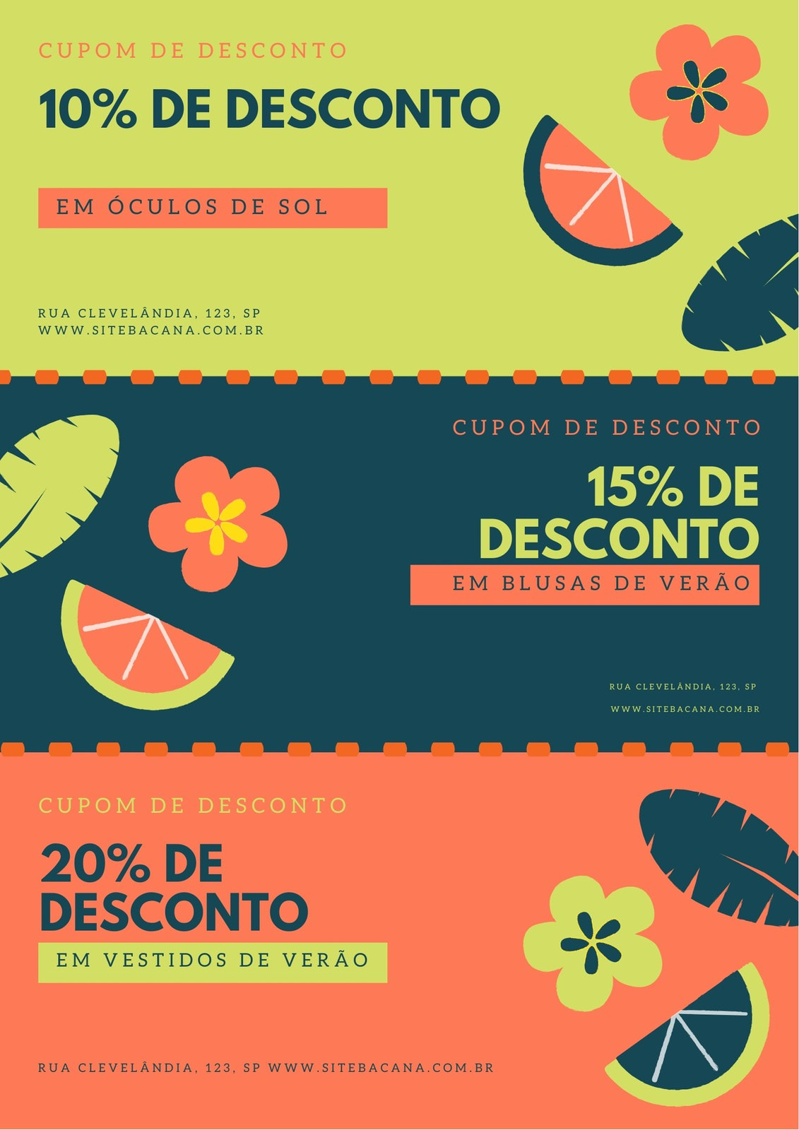 Criar cupom de desconto online - Canva