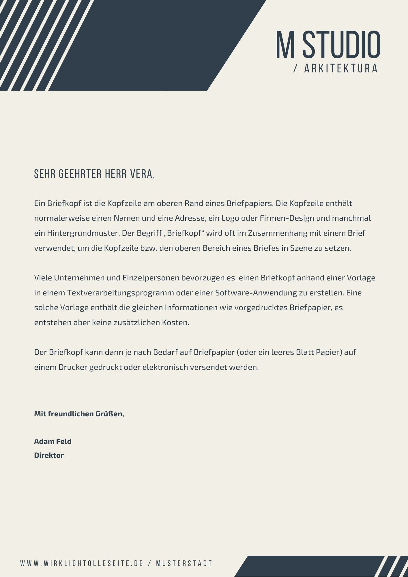 30 Vorlagen für ein modernes & schickes Briefkopf-Design