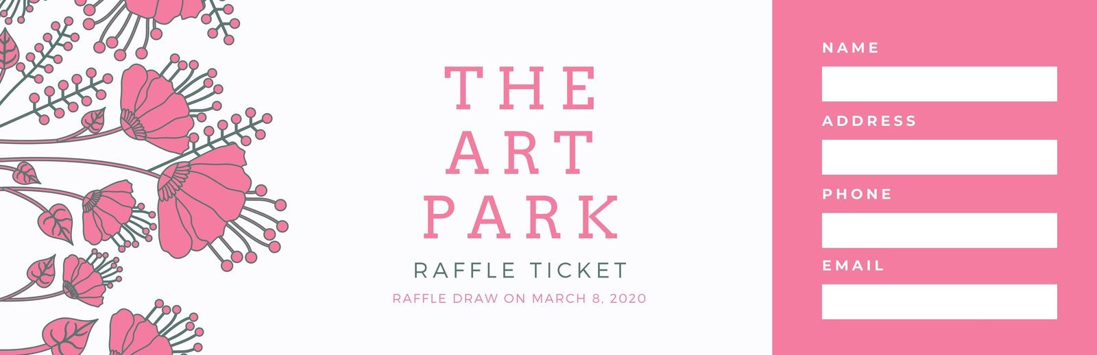 Free Online Raffle Ticket Maker: Design a Custom Raffle Ticket - Canva