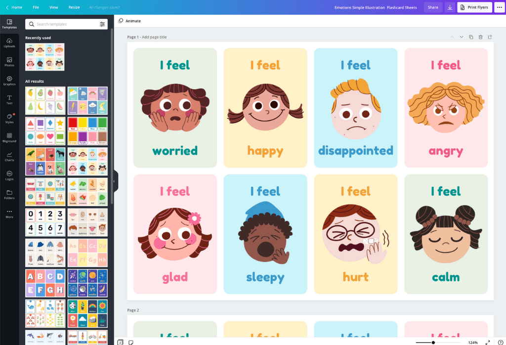 Free Online Flashcard Maker Design Custom Flashcards Canva