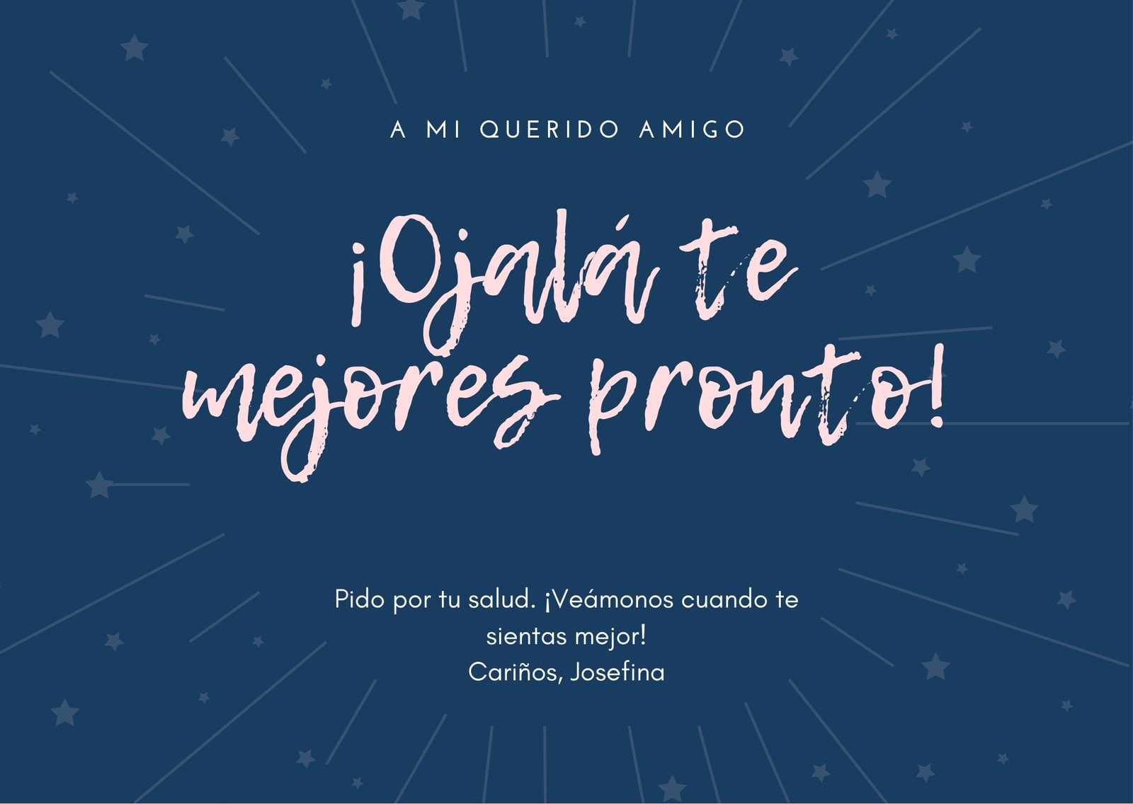 Tarjetas De Recuperate Pronto