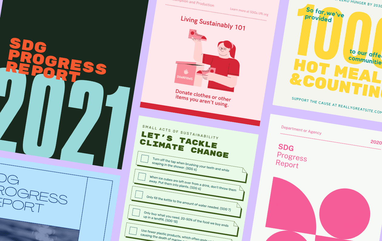 Create designs for the SDGs that lead to change