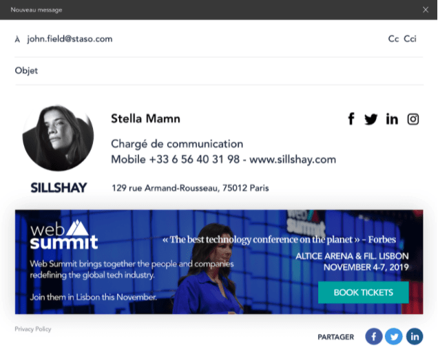 10 exemples de signatures mail originaux et inspirants - Canva