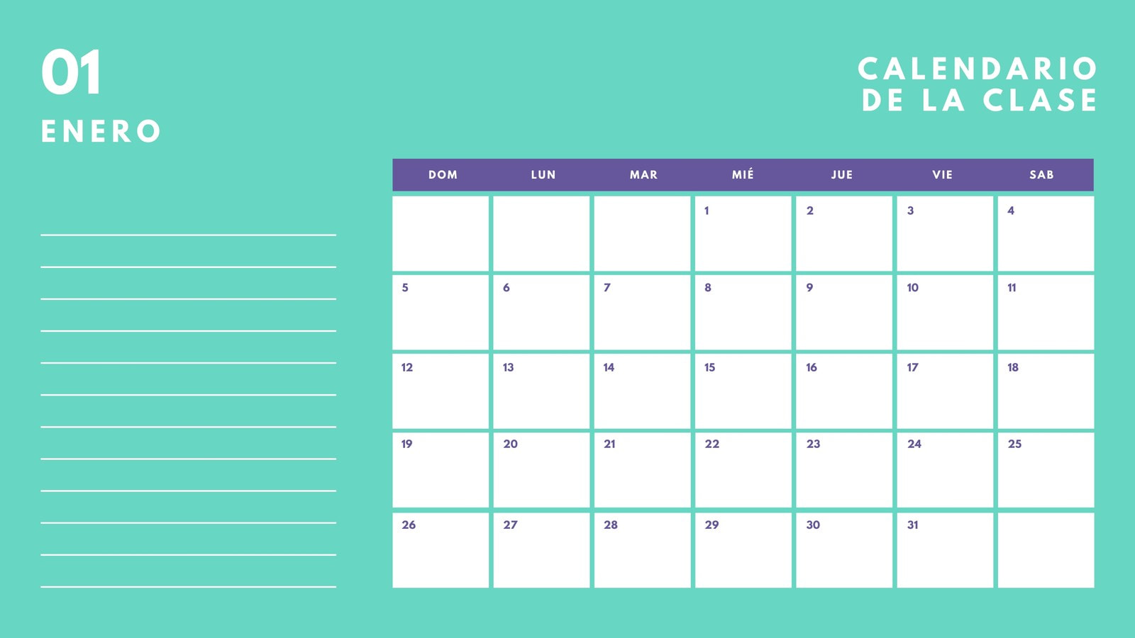 Crea calendarios personalizados online gratis con Canva