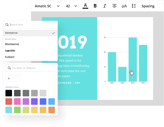 Créateur de graphique en barres en ligne & gratuit - Canva