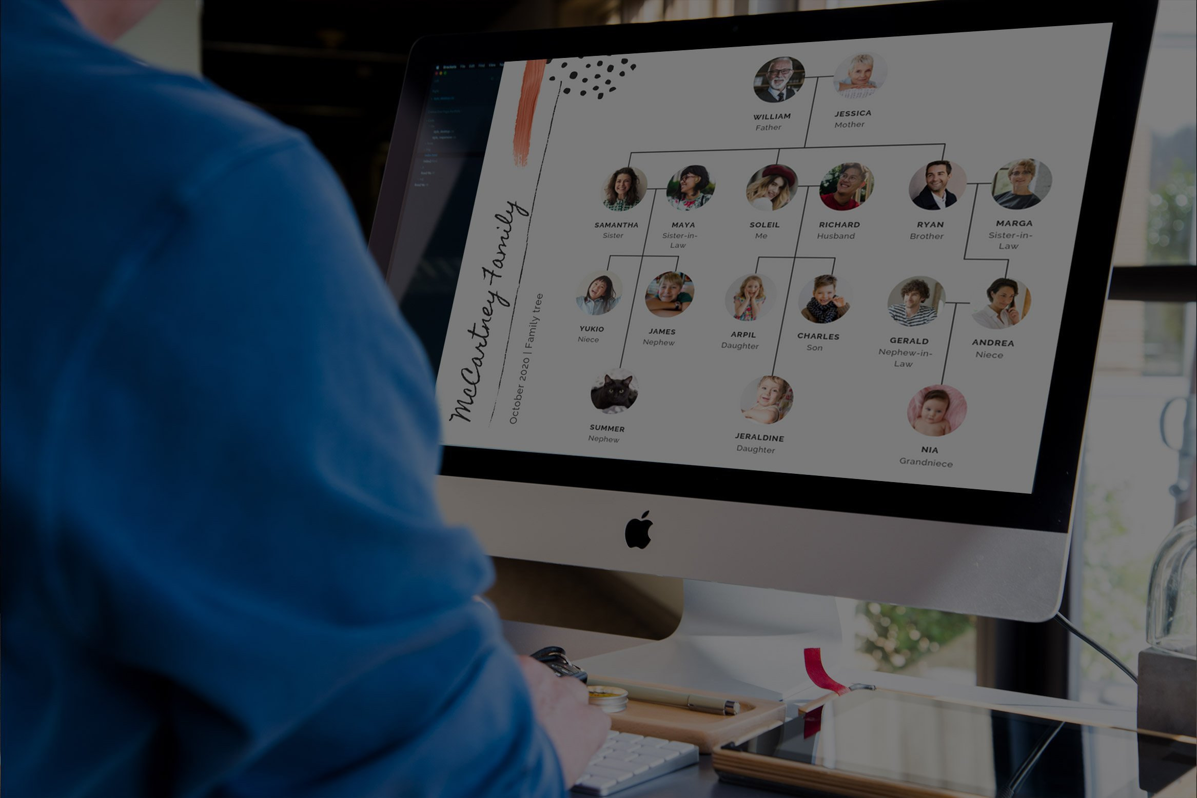 Du kan enkelt lage et familietre eller slektstre – Canva