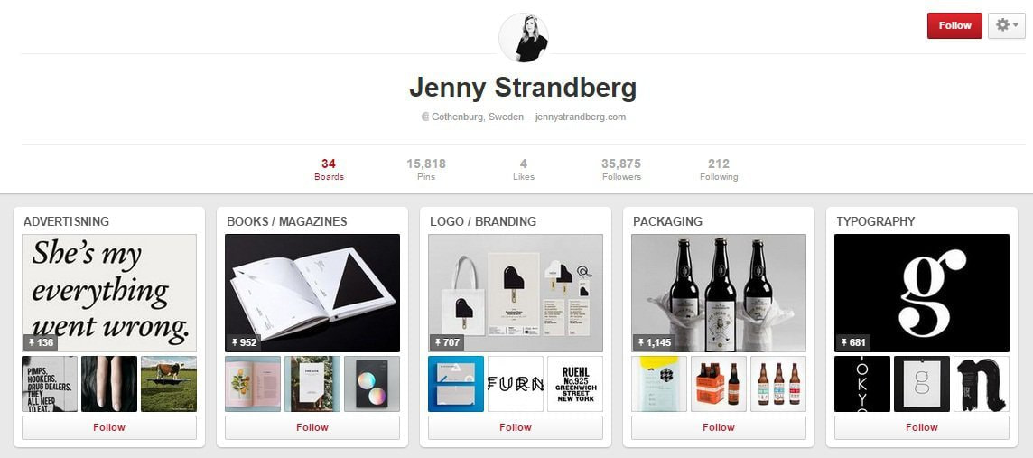 50 graphic designers to follow on Pinterest