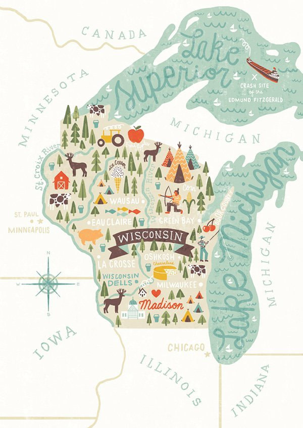 Visual design and composition lessons from 30 beautiful maps