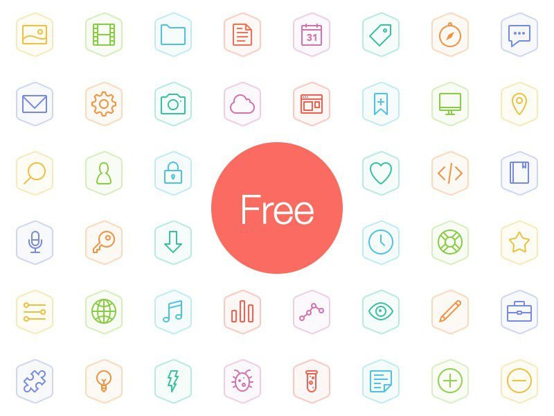 60 free outline icon sets perfect for contemporary designs